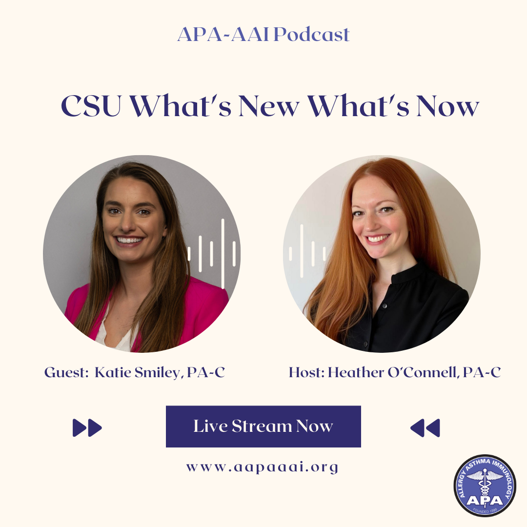 Podcast | Association of PAs in Allergy Asthma & Immunology